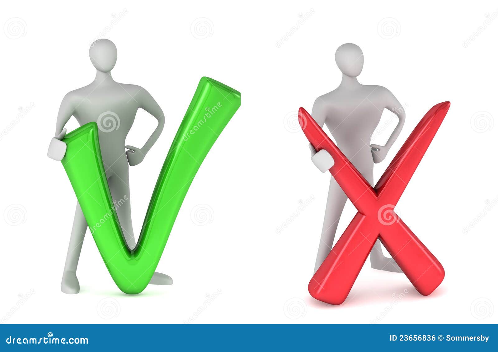 3d Man With A Negative Symbol Stock Image | CartoonDealer.com #38310133