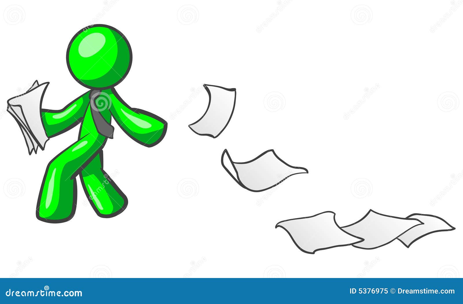 Person tossing paper stock vector. Illustration of artistic - 5376975