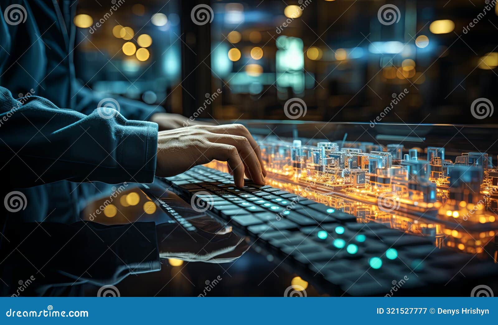 Person Typing on Computer Keyboard Stock Image - Image of office ...