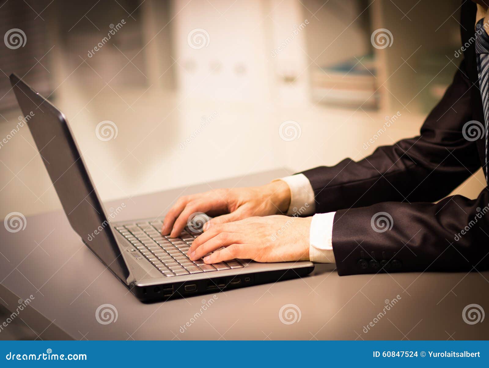 Person Typing on a Modern Laptop Stock Photo - Image of desktop ...