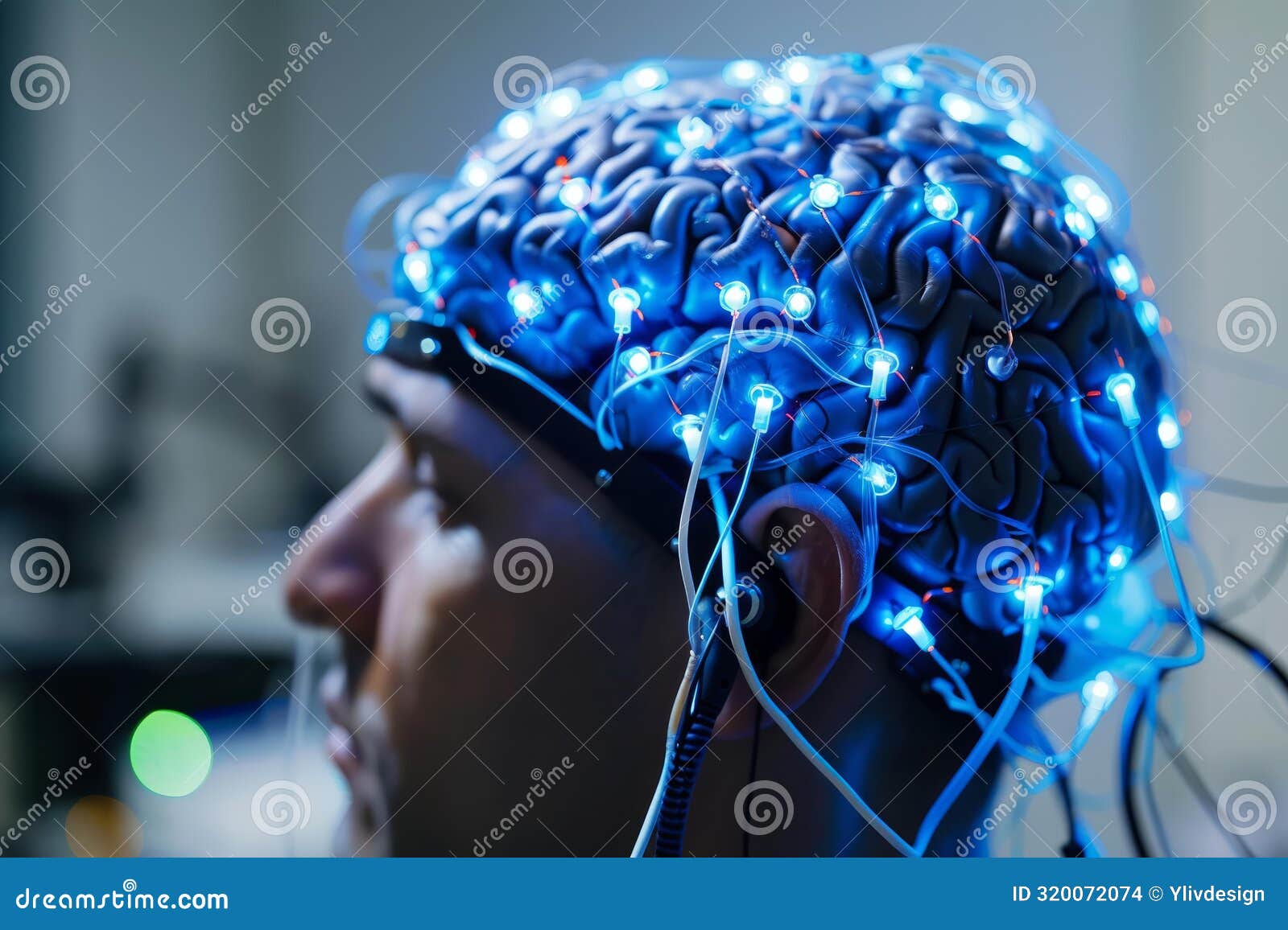 Neuroscience Research, Human Brain Activity Mapping Stock Illustration ...
