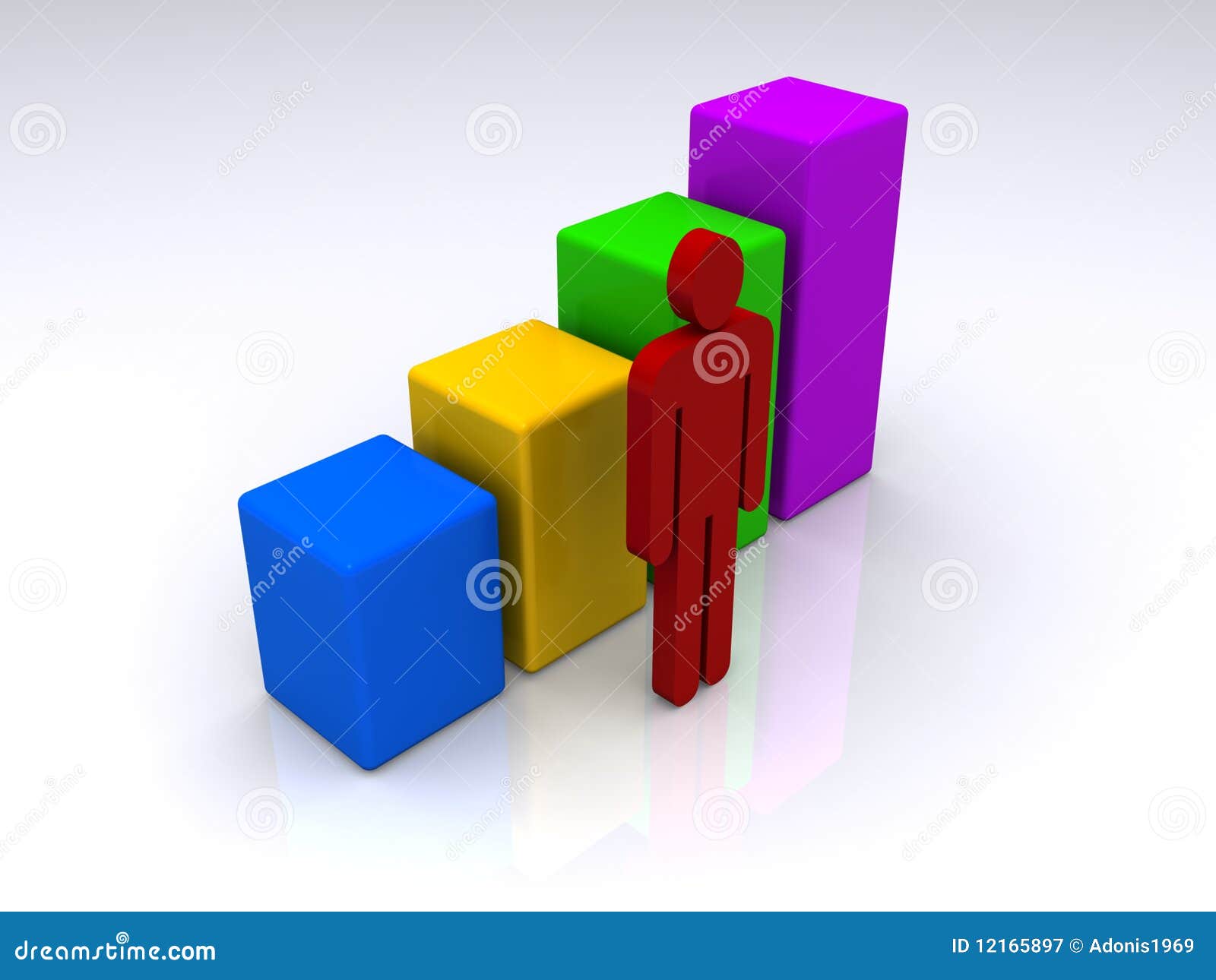 Person and upward graph stock illustration. Illustration of rise - 12165897
