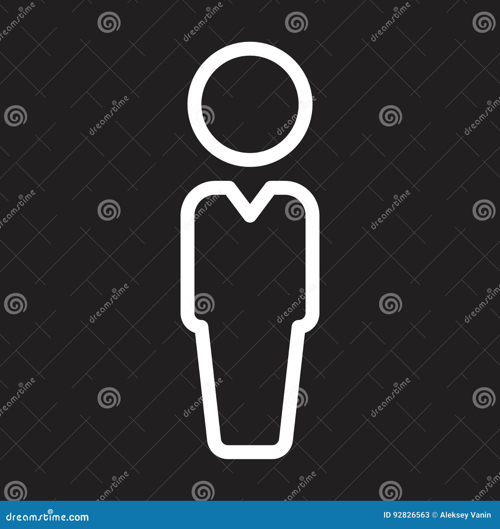 Person User Account Time Pending Waiting Icon Flat Cartoon Vector ...