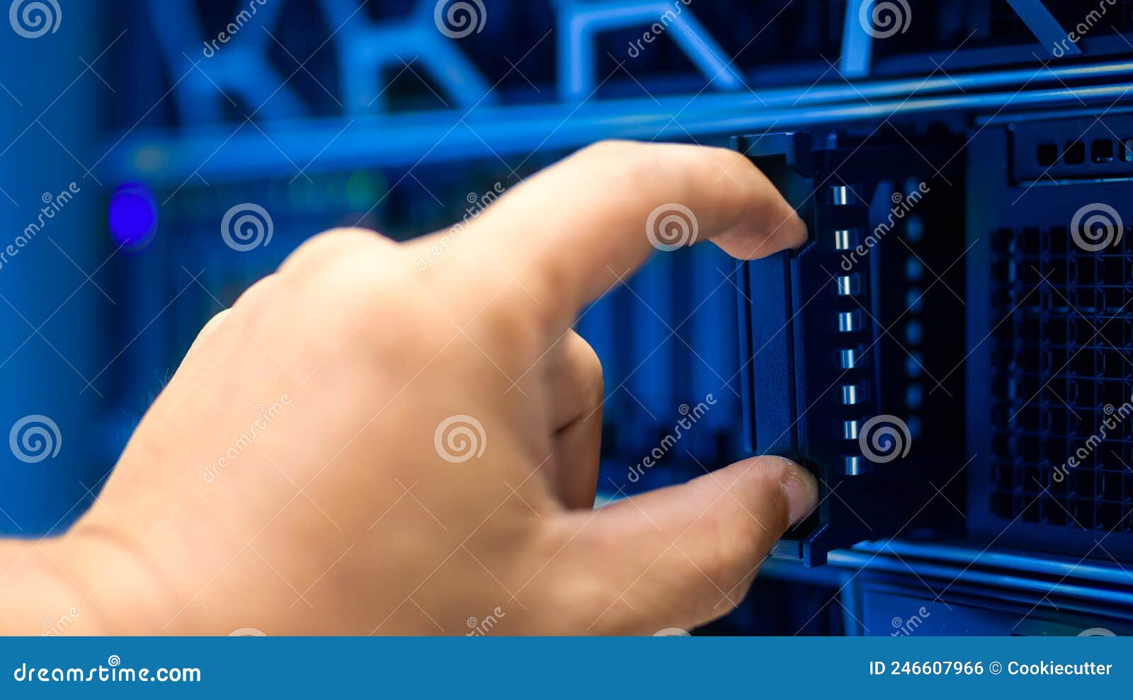 Person Using Computer Data Server Stock Photo - Image of mainframe ...