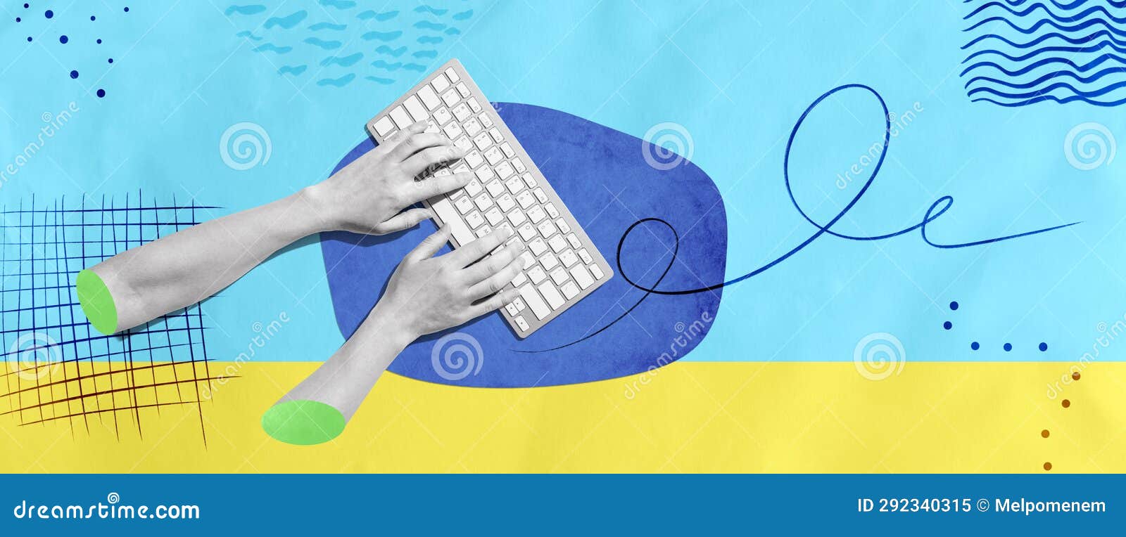 Person Using a Computer Keyboard Stock Image - Image of handwriting ...