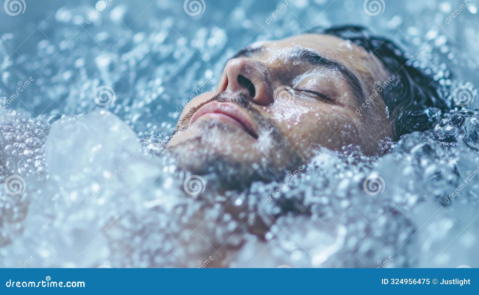 A Person Using Deep Breathing Techniques To Help Them Relax during ...