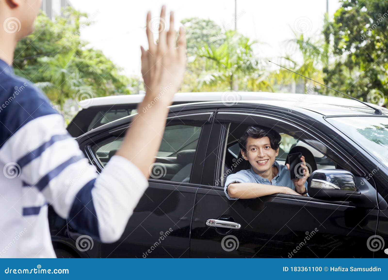 Person Using an E-hailing Service. Modern Life Stock Photo - Image of ...
