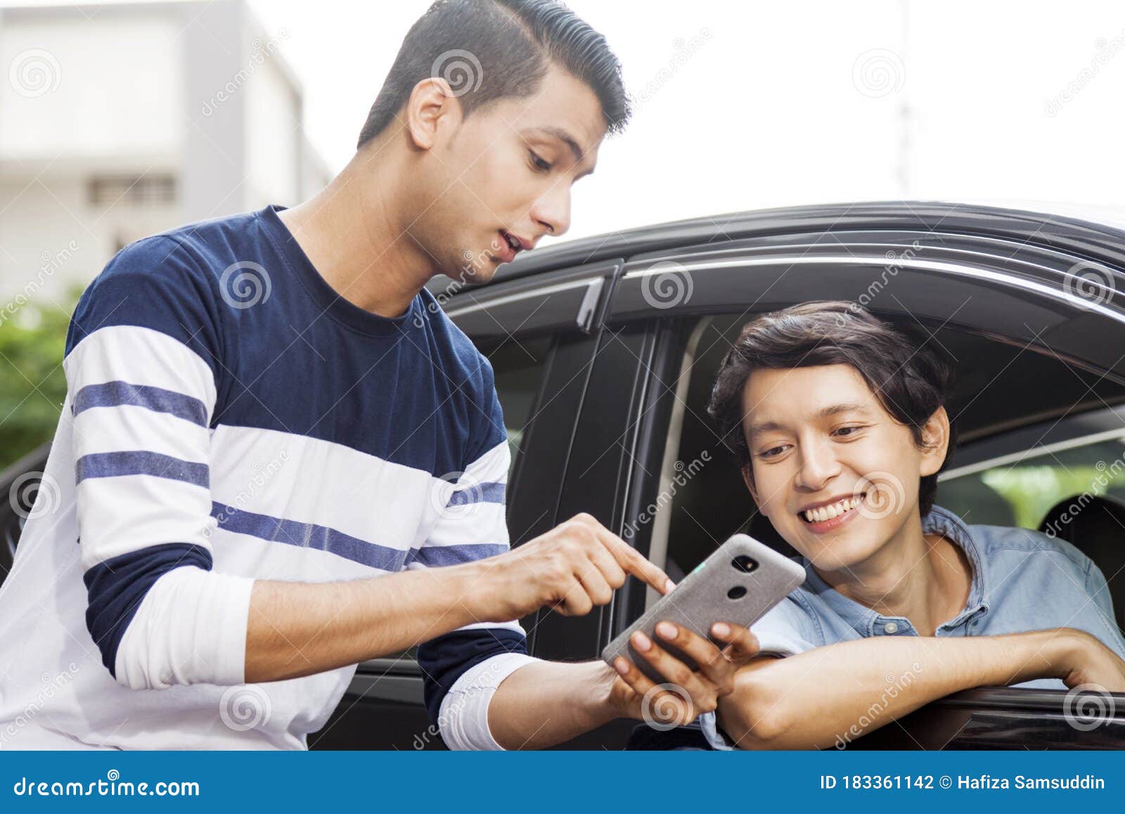 Person Using an E-hailing Service. Modern Life Stock Photo - Image of ...