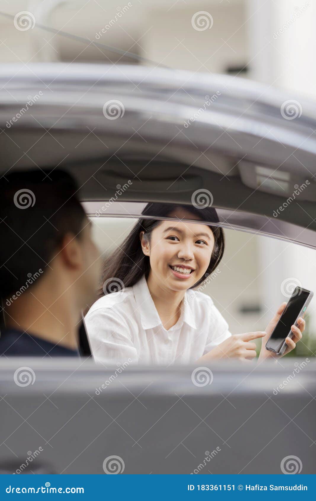 Person Using an E-hailing Service. Modern Life Stock Image - Image of ...