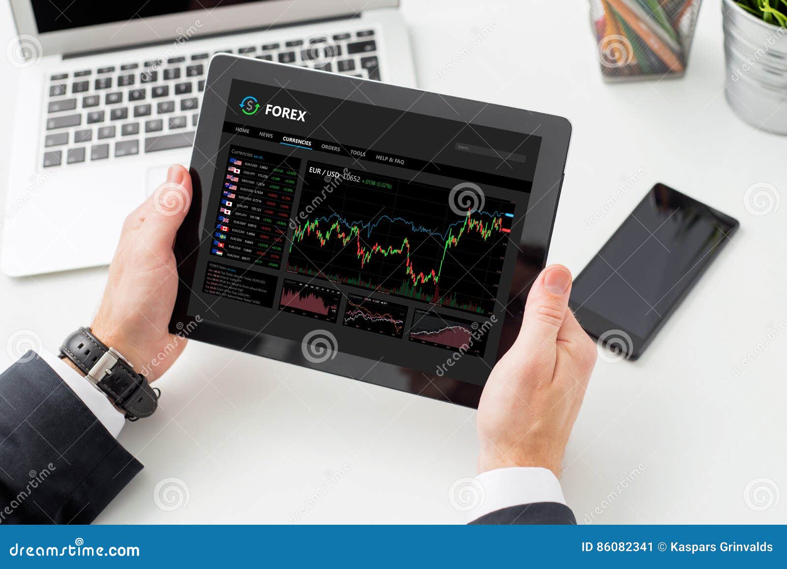 Person Using Forex Trading Software Editorial Photo - Image of internet ...