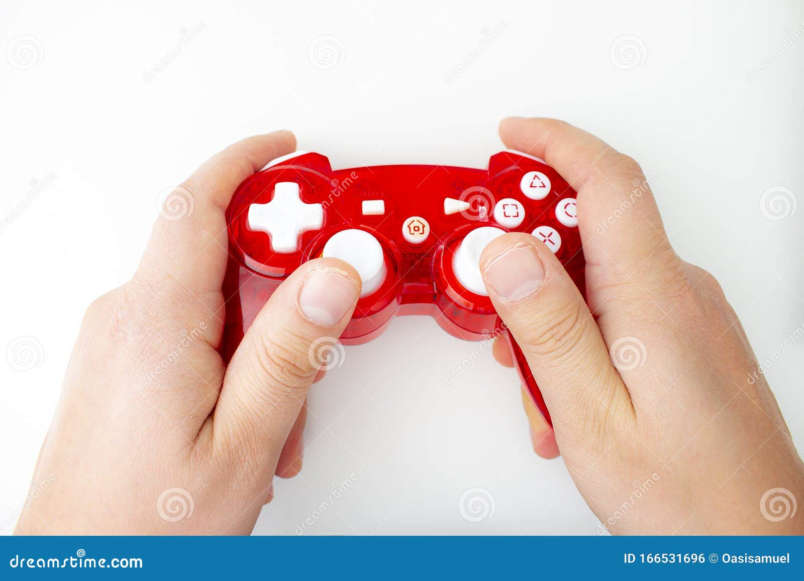 A Person Using a Generic Video Game Control Remote Stock Photo - Image ...
