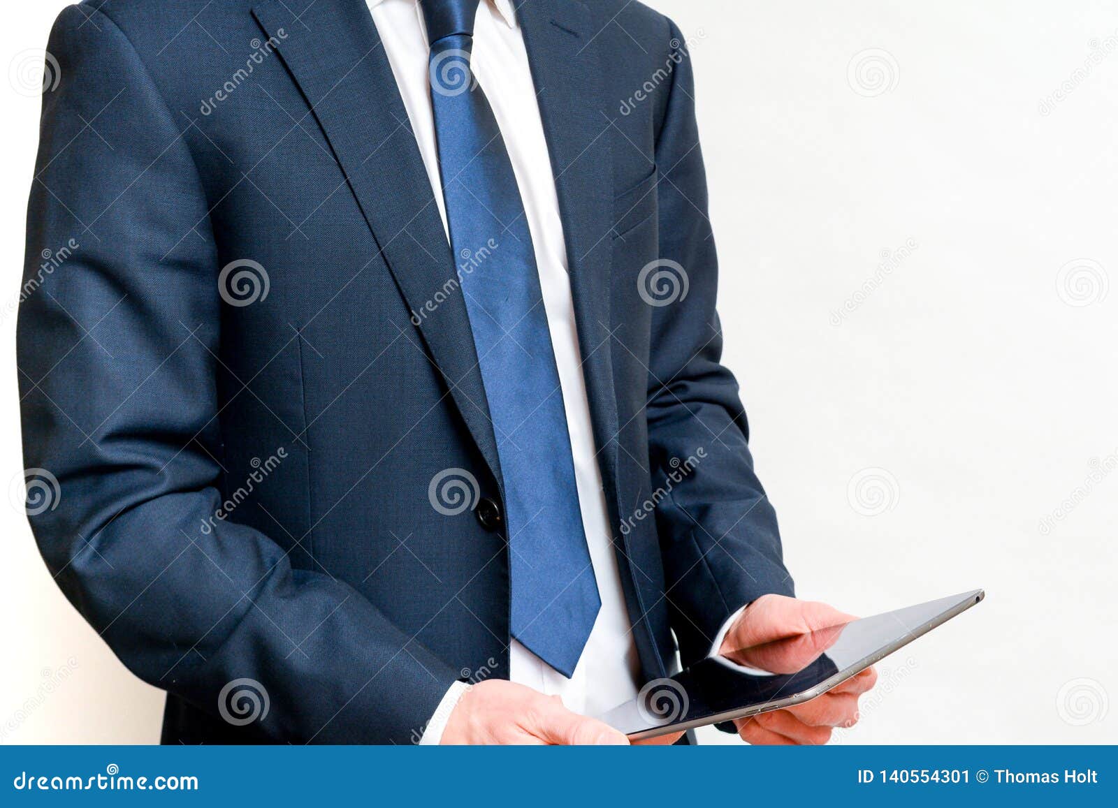 Person Using Internet Enabled Portable Tablet Device Stock Image ...