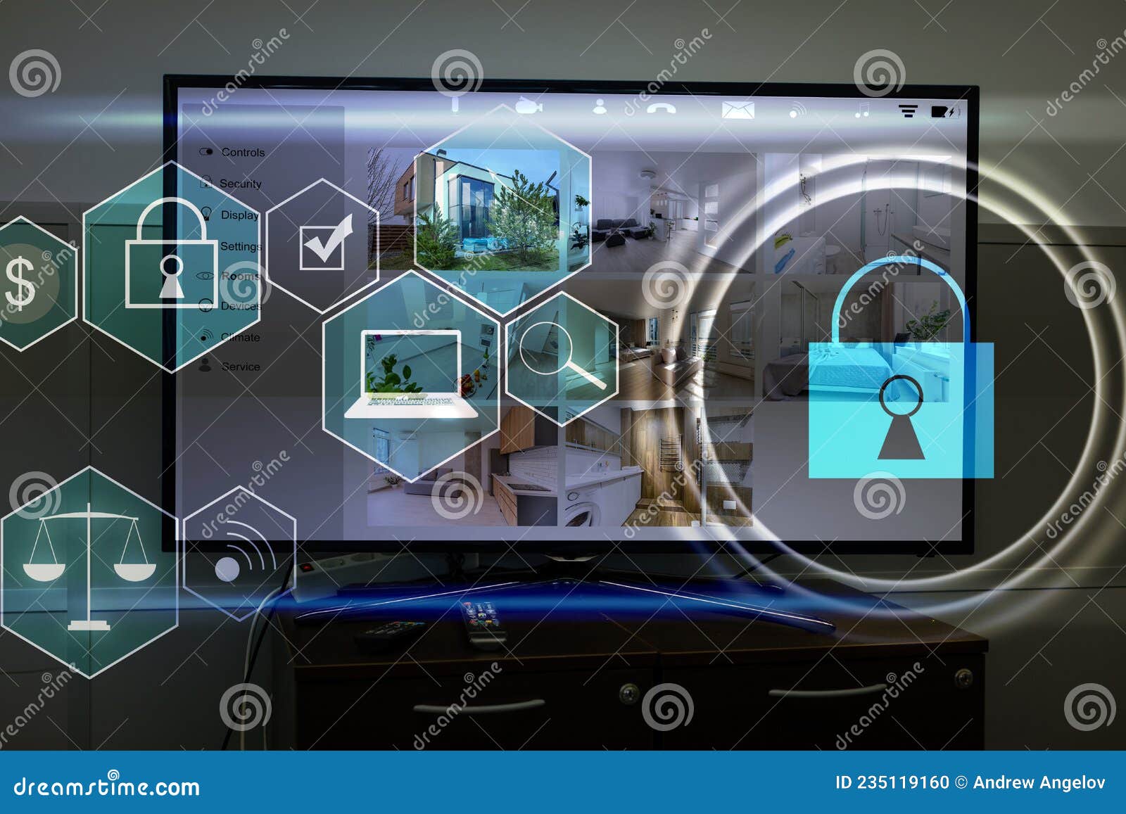 Person Using a Laptop Computer with Technology Cybersecurity and ...