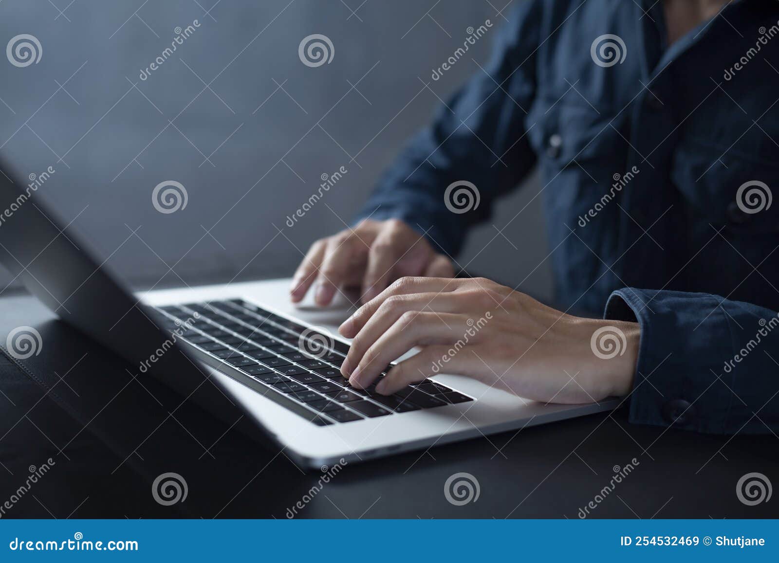 Person are Using Laptops, Working or Studying Online at Home ...