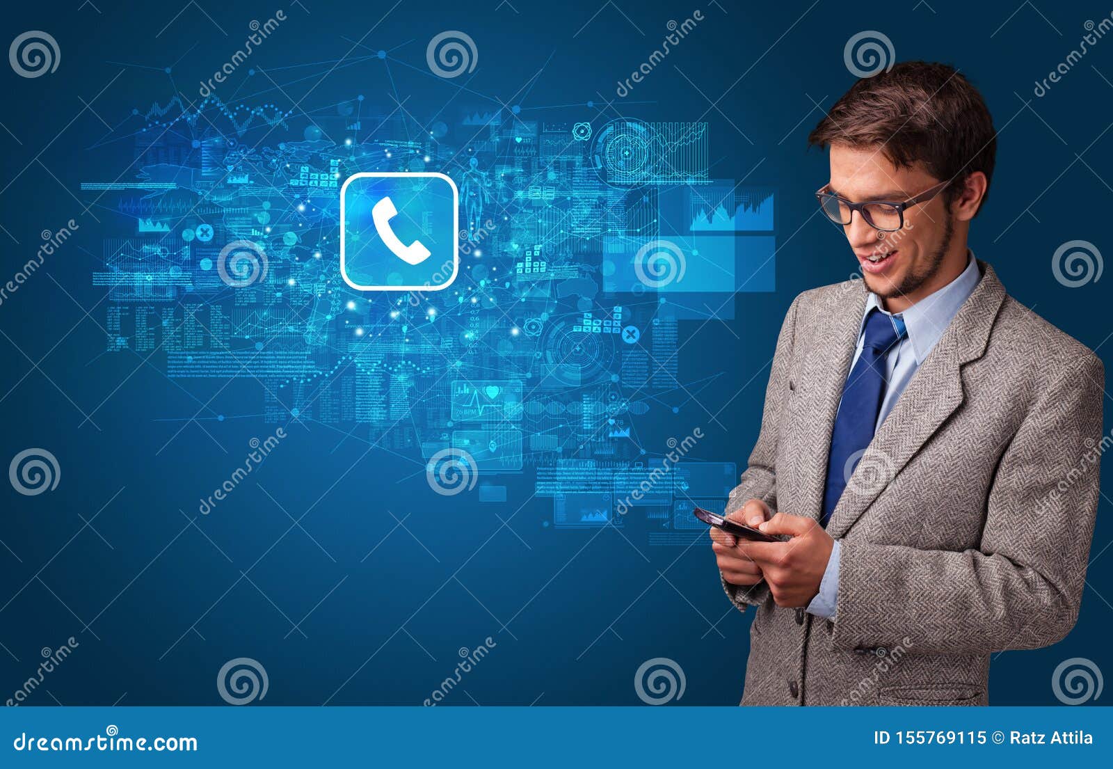 Person Using Phone with Mail Concept Stock Image - Image of ...