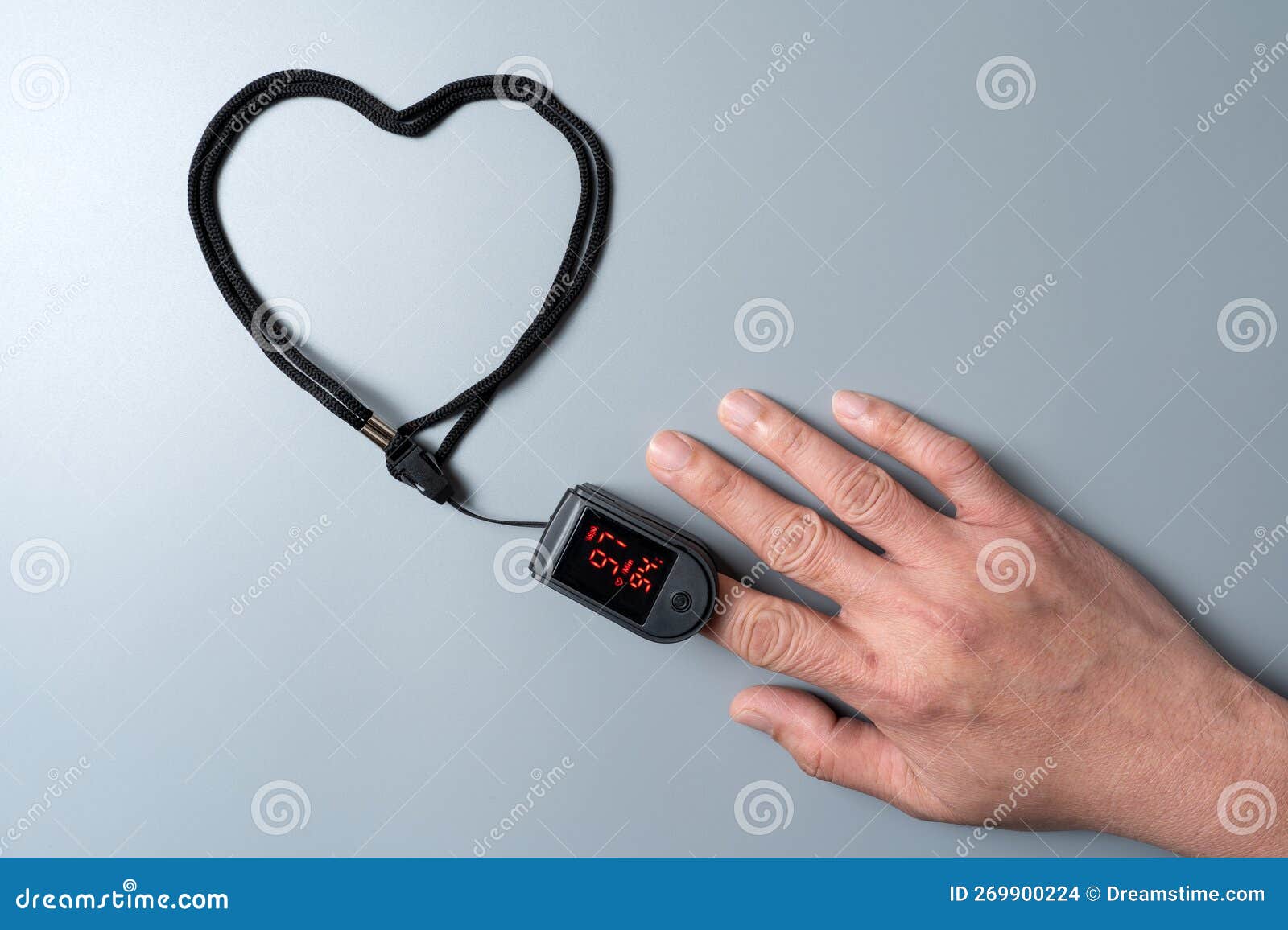 Person Using Pulse Oximeter Device Stock Photo - Image of heart ...