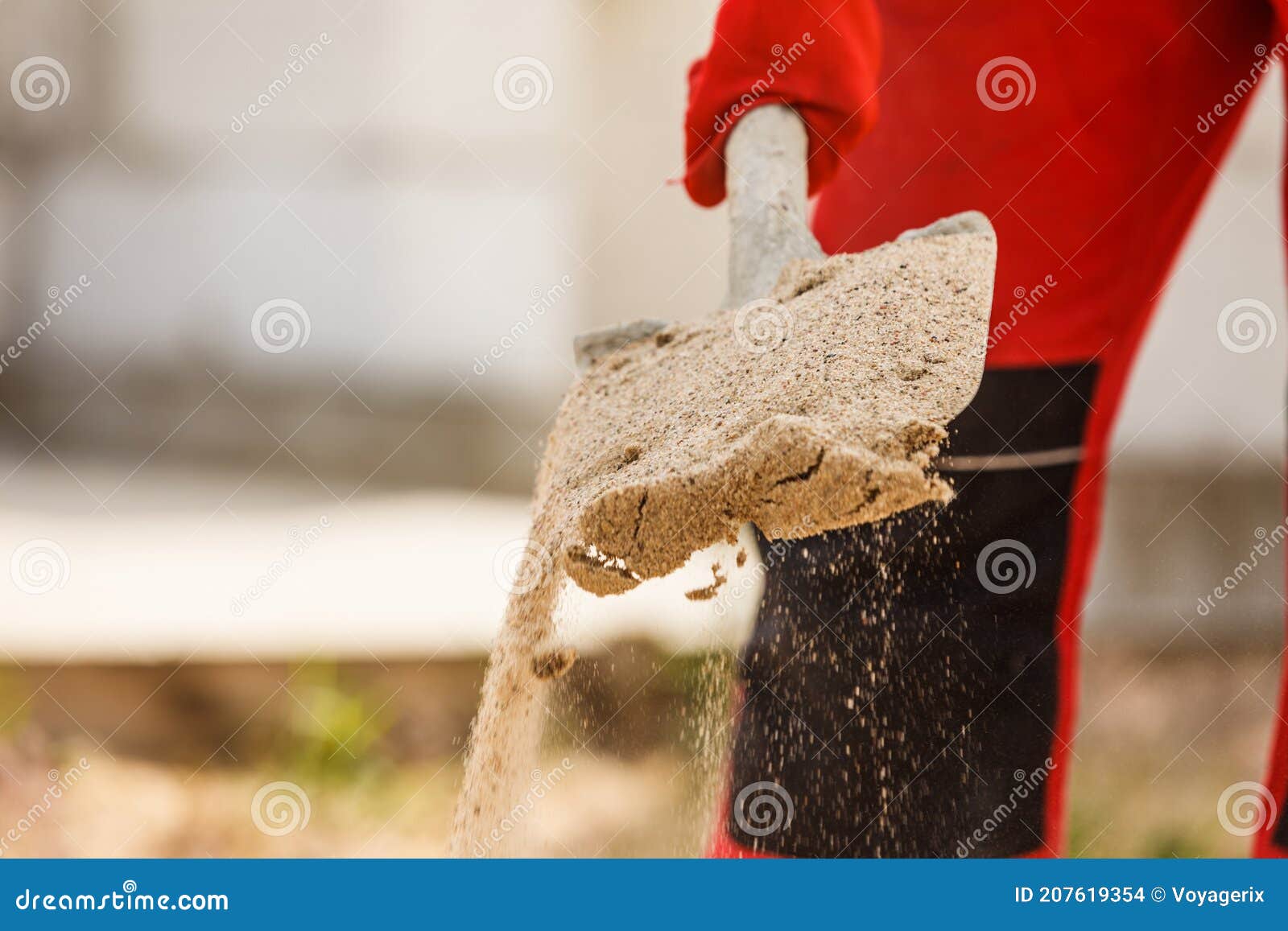 Person Using Shovel on Construction Site Stock Photo - Image of tool ...