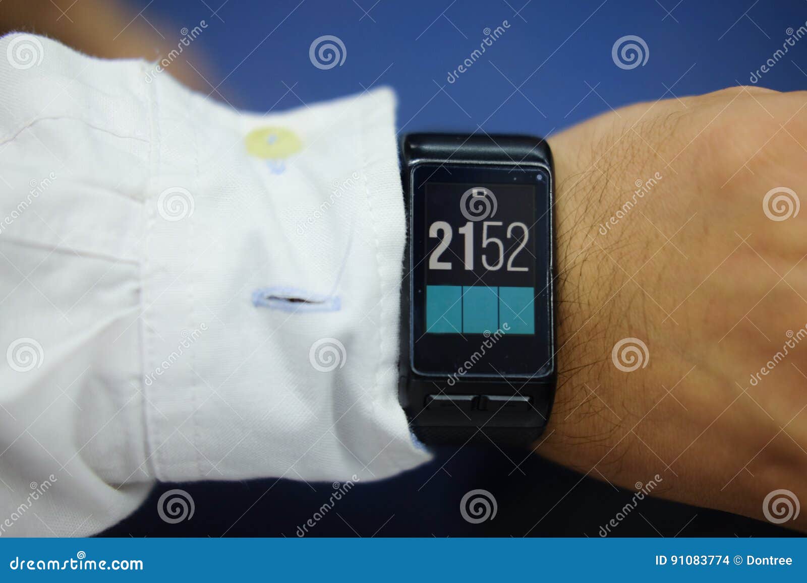 Person using smart watch stock photo. Image of device - 91083774