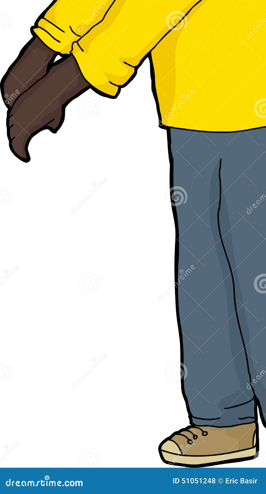 Person Using Something stock illustration. Illustration of empty - 51051248