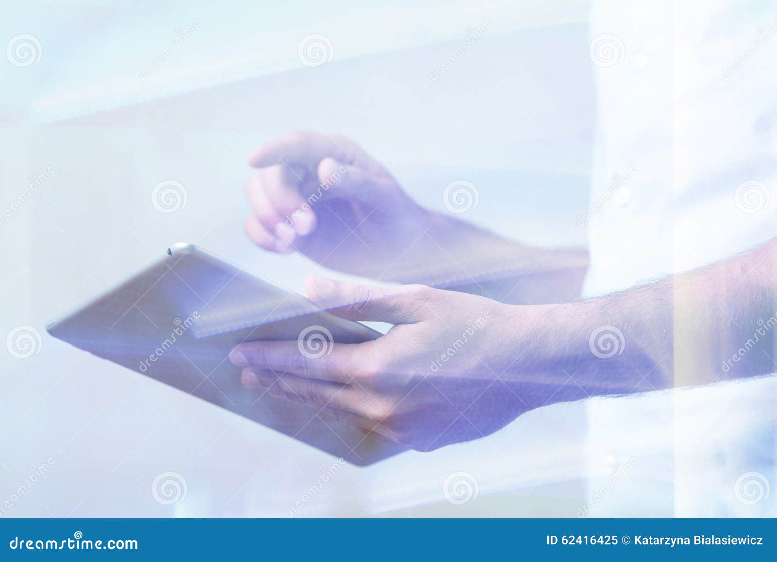 Person using tablet device stock image. Image of vision - 62416425