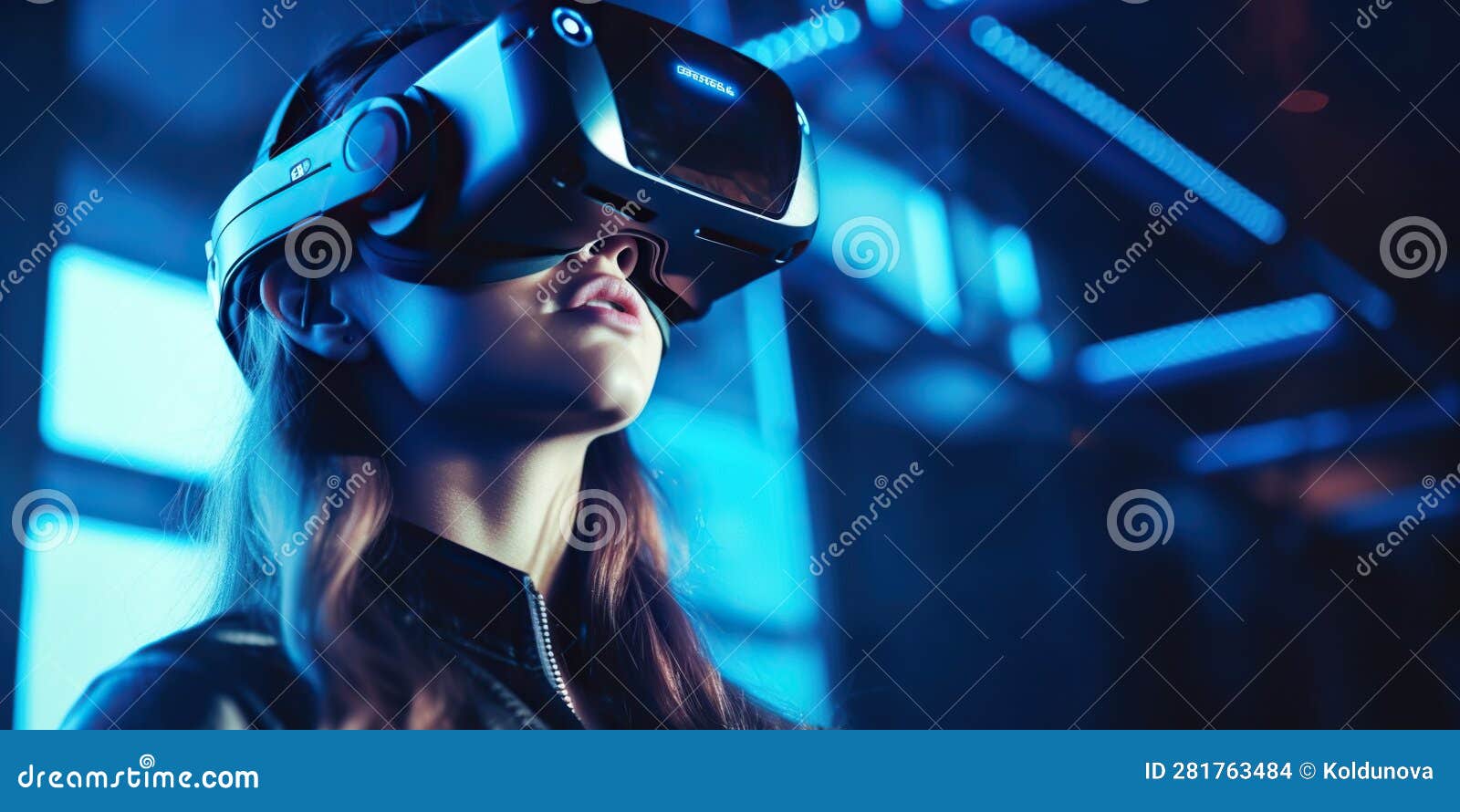 A Person Using a Virtual Reality Headset, Representing the Immersive ...