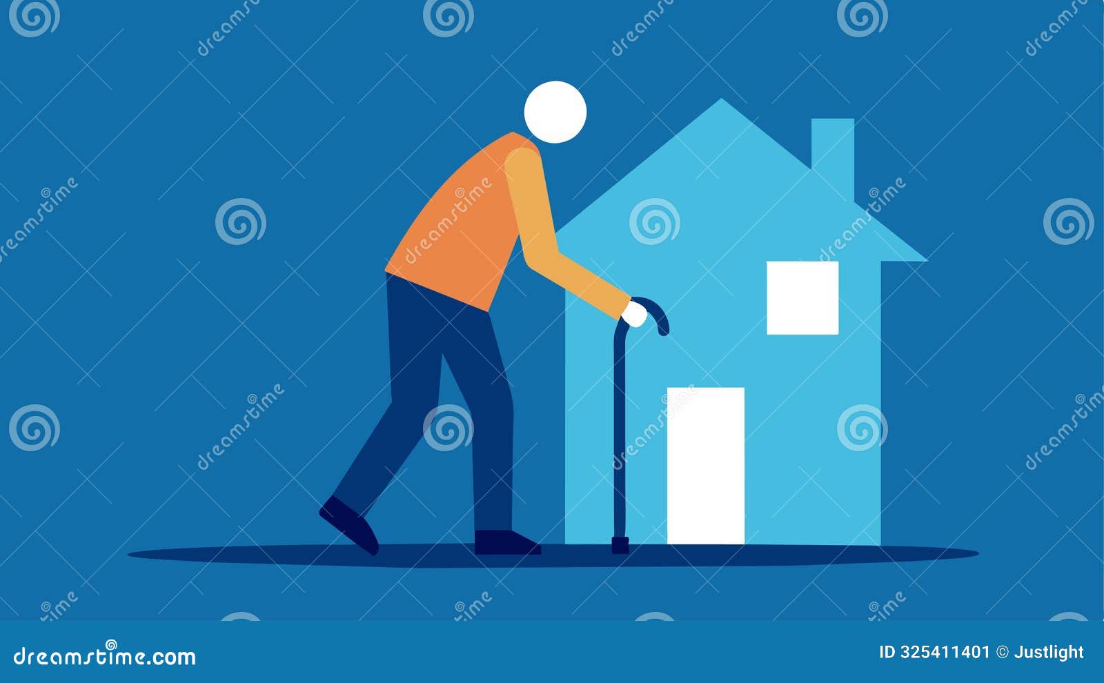 A Person Using a Walker or Cane Confidently Moving Around Their Home ...