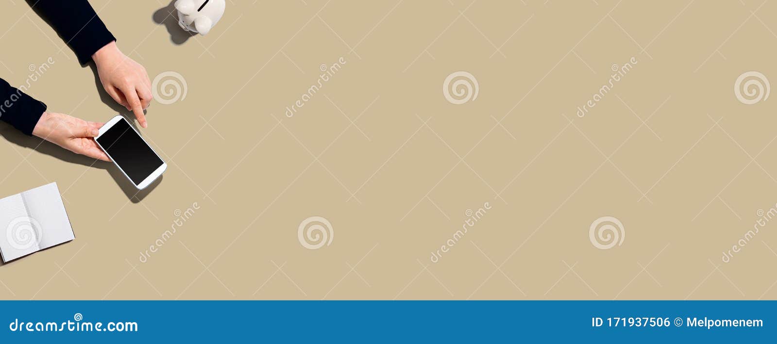 Person Using a White Smartphone Stock Photo - Image of minimal ...