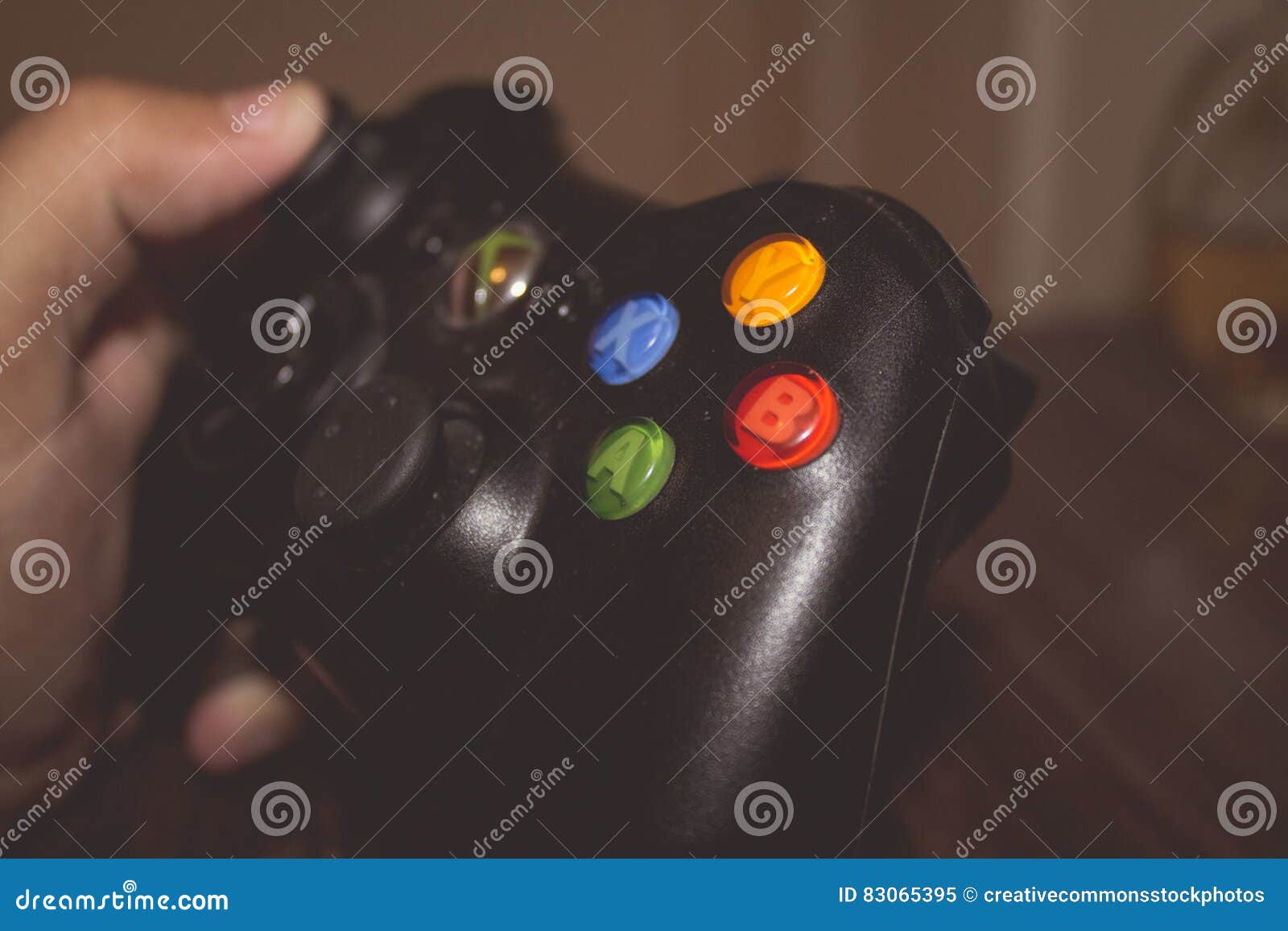 Person With Video Game Controller Picture. Image: 83065395