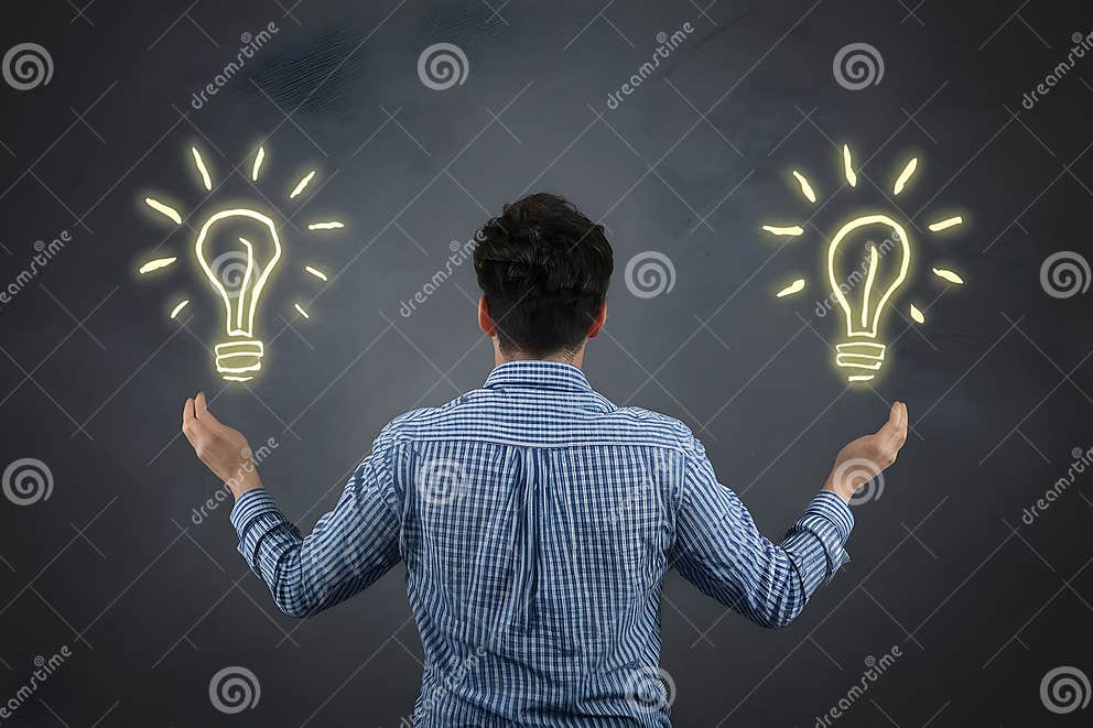 Person Visualizes Outcome, Imagining Consequences and Implications of ...