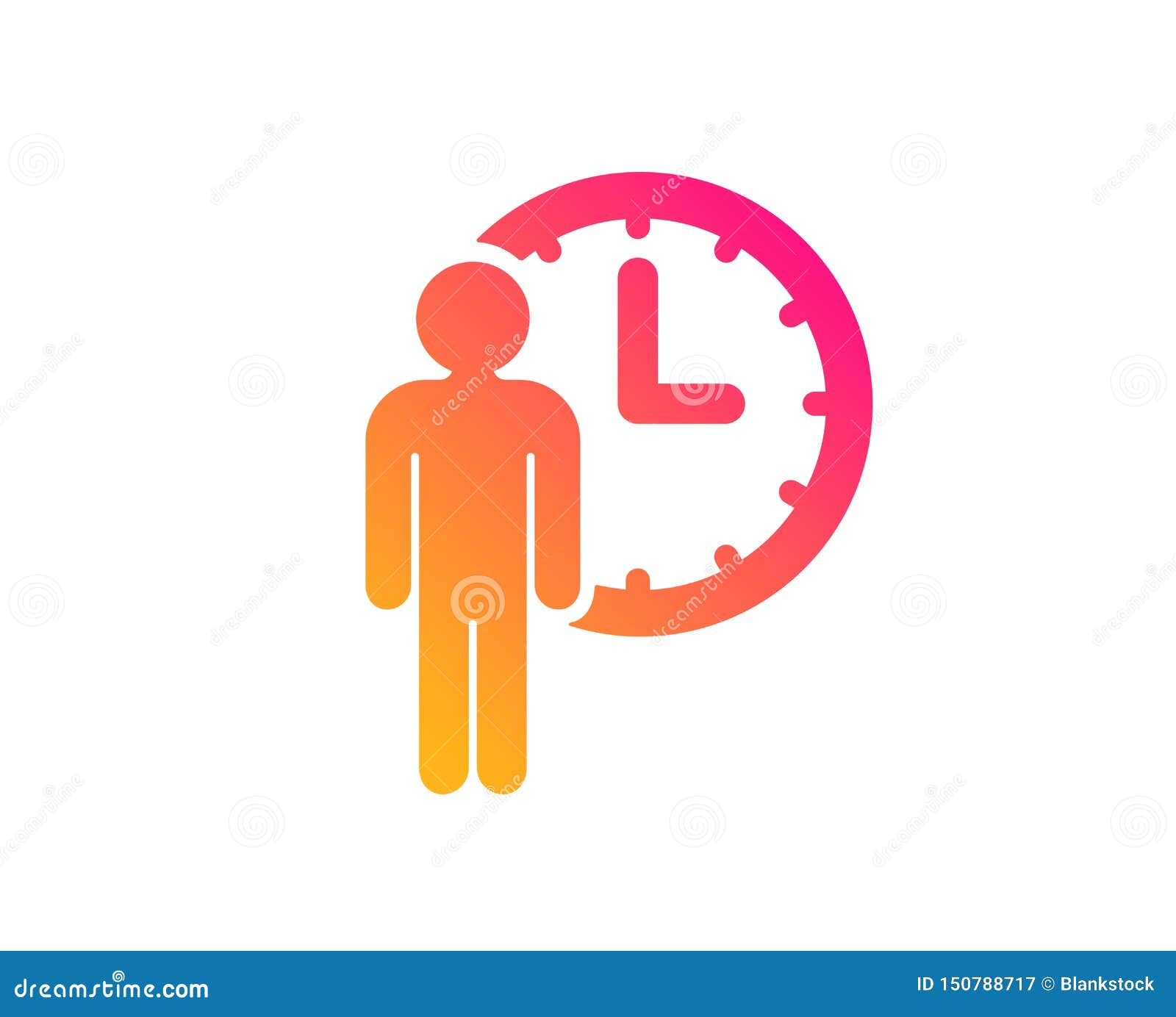 Person Waiting Icon. Service Time Sign. Vector Stock Vector ...
