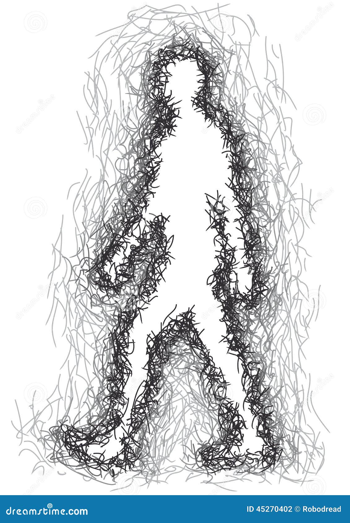 Person walking stock vector. Illustration of psychedelic - 45270402