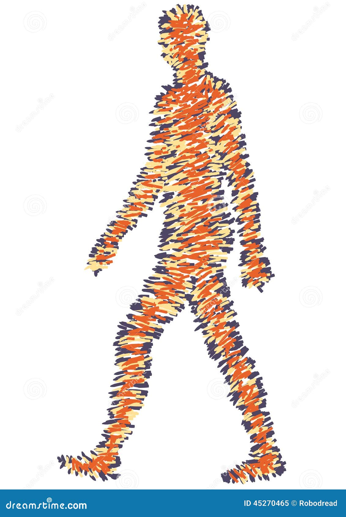 Person walking stock vector. Illustration of person, vector - 45270465