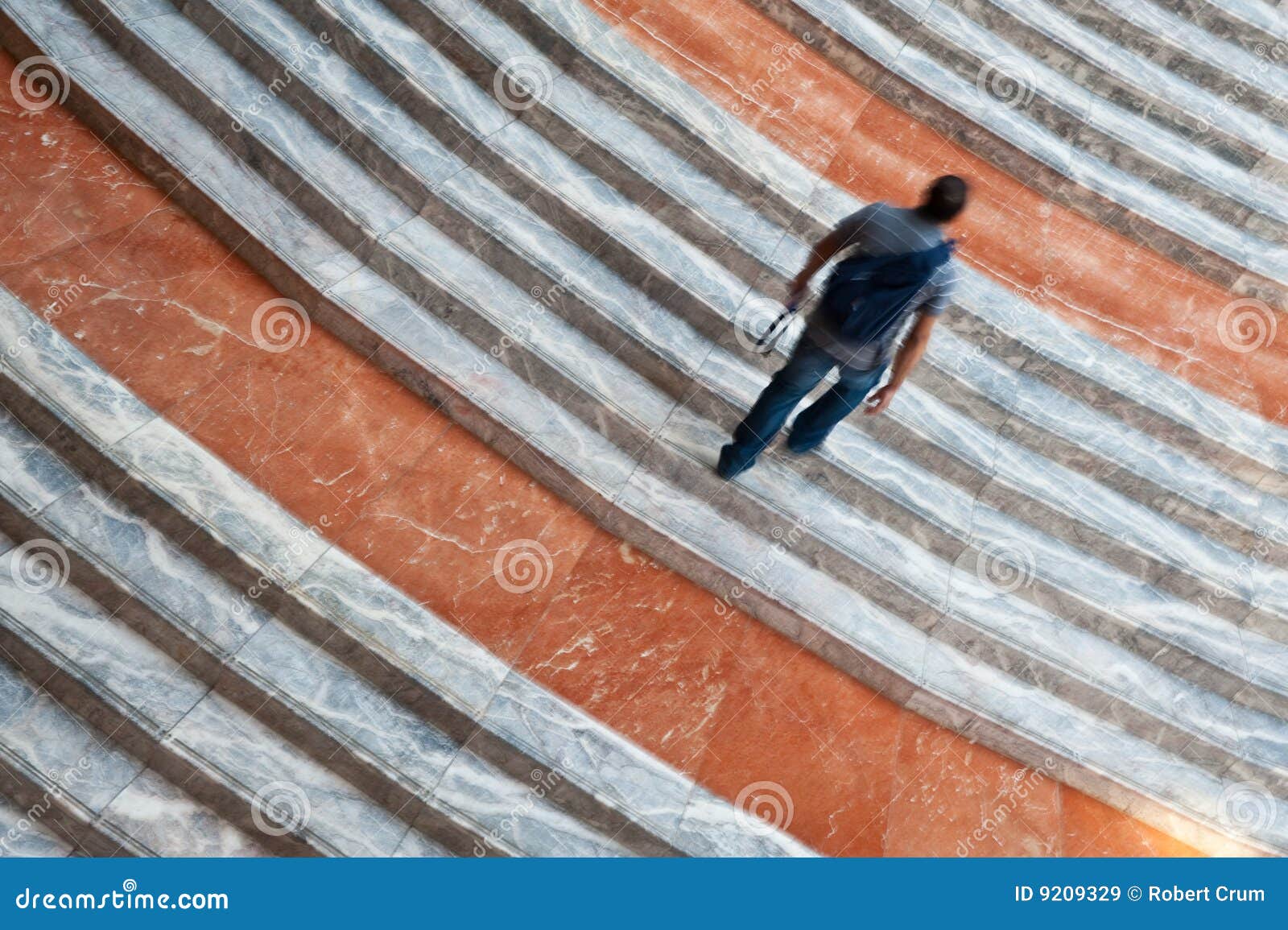 Person Walking Up a Modern Stairway Stock Image - Image of humans ...