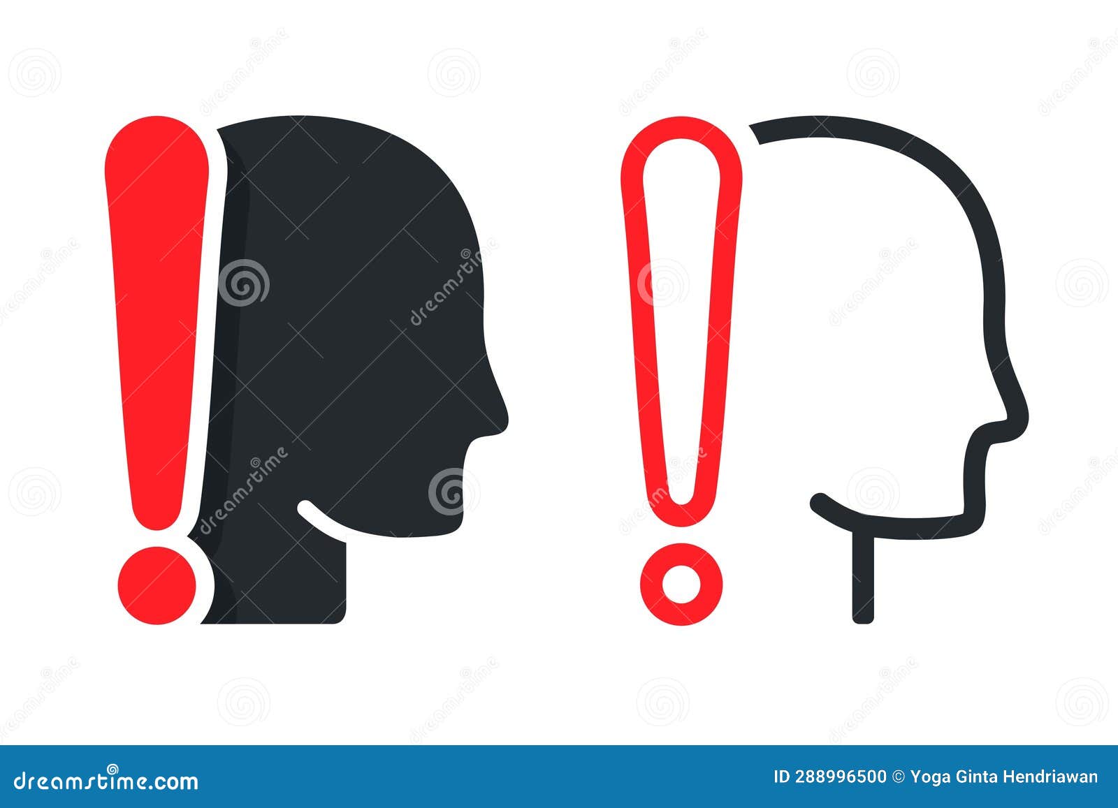 Person Warning Icon. Iillustration Vector Stock Vector - Illustration ...