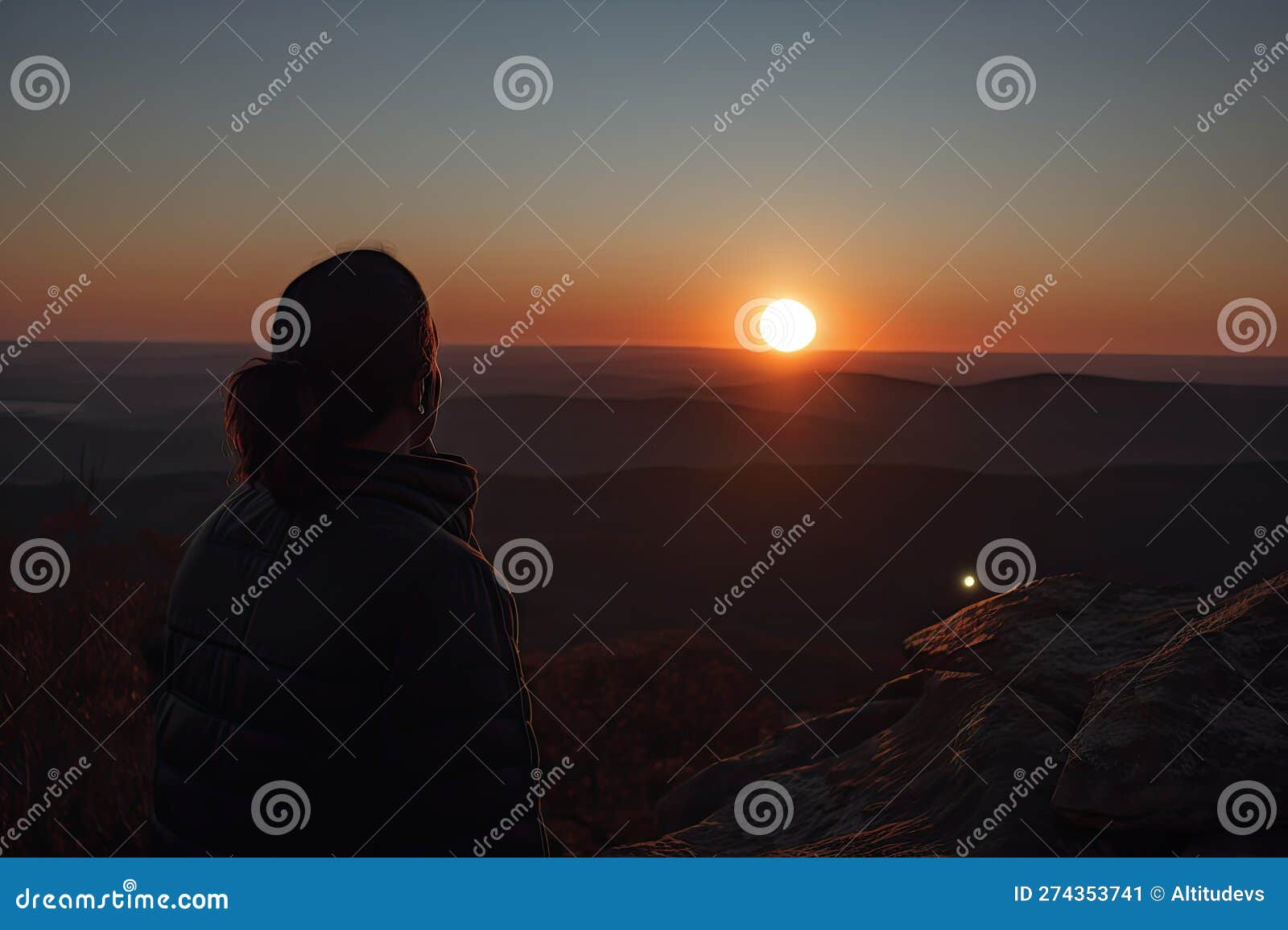 Person Watching, Observing With Magnifier In Hand. Character Spying ...