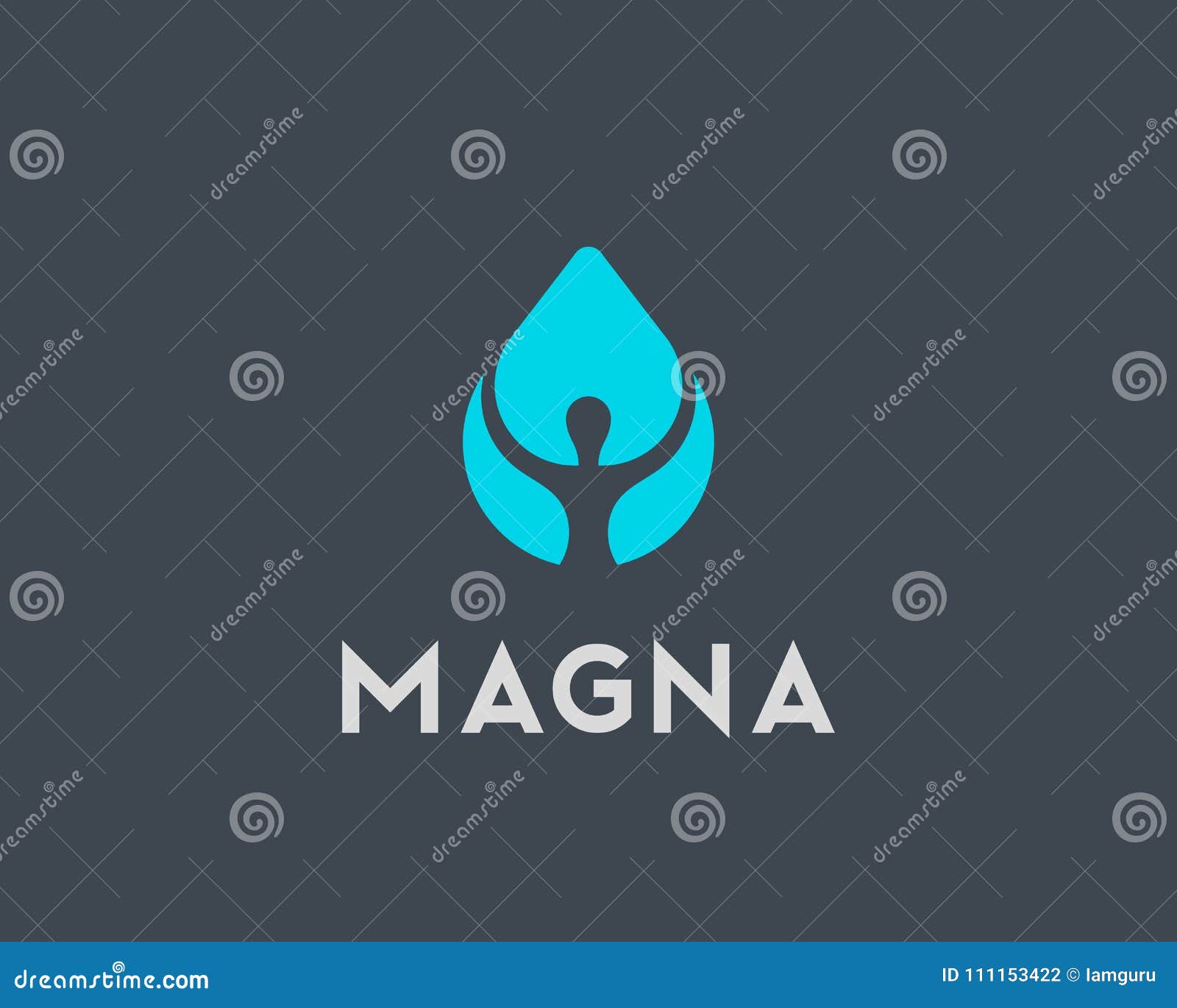 Person Water Logotype. Human Drop Vector Logo Stock Vector ...