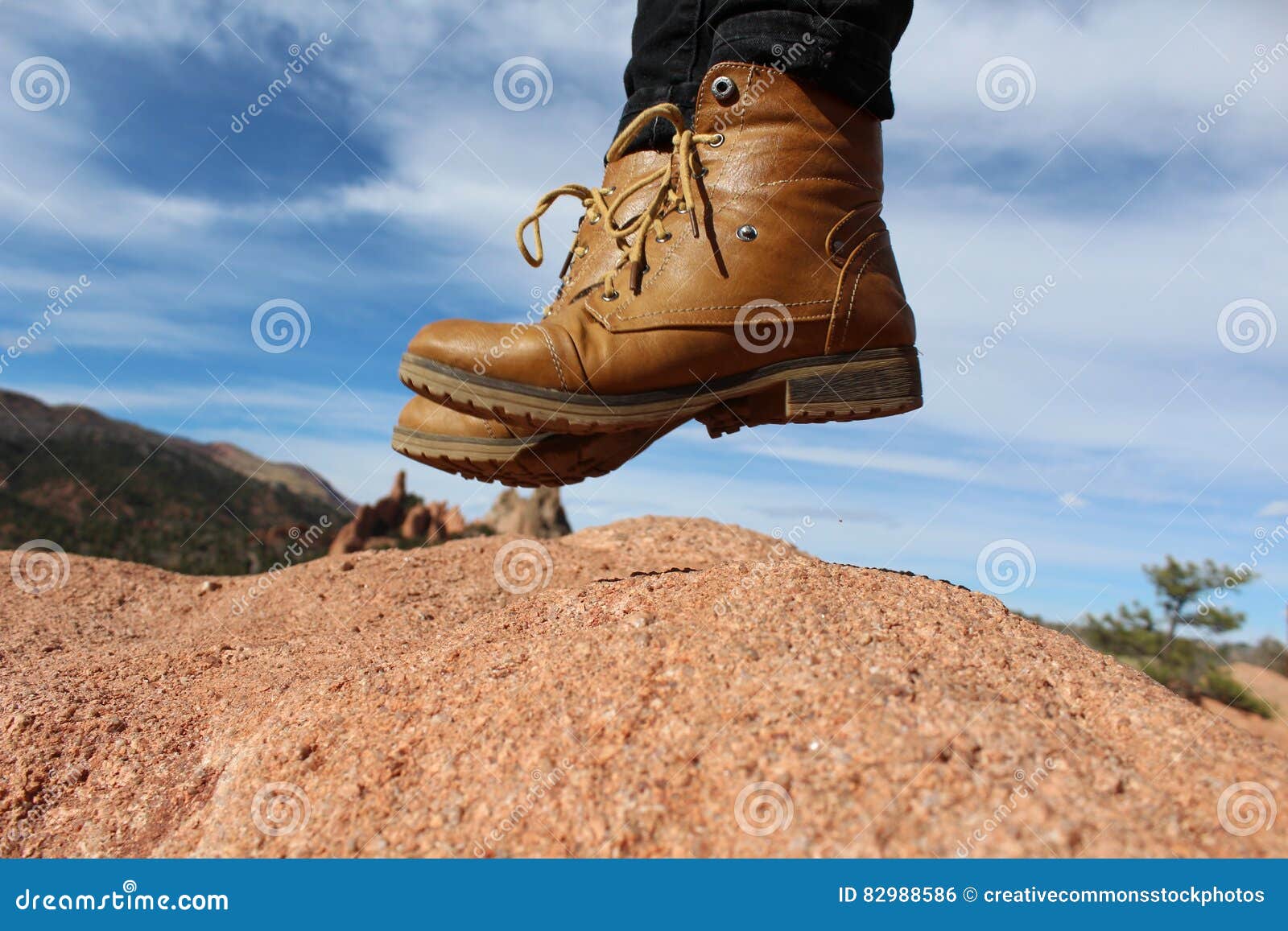 Person Wearing Brown Leather Work Boots During Daytime Picture. Image ...