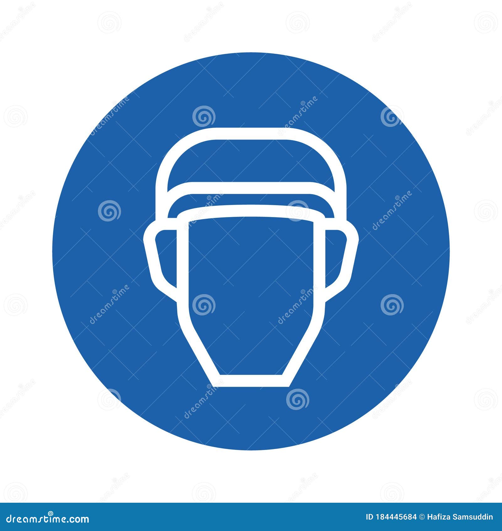 Person Wearing Cap. Vector Illustration Decorative Background Design ...