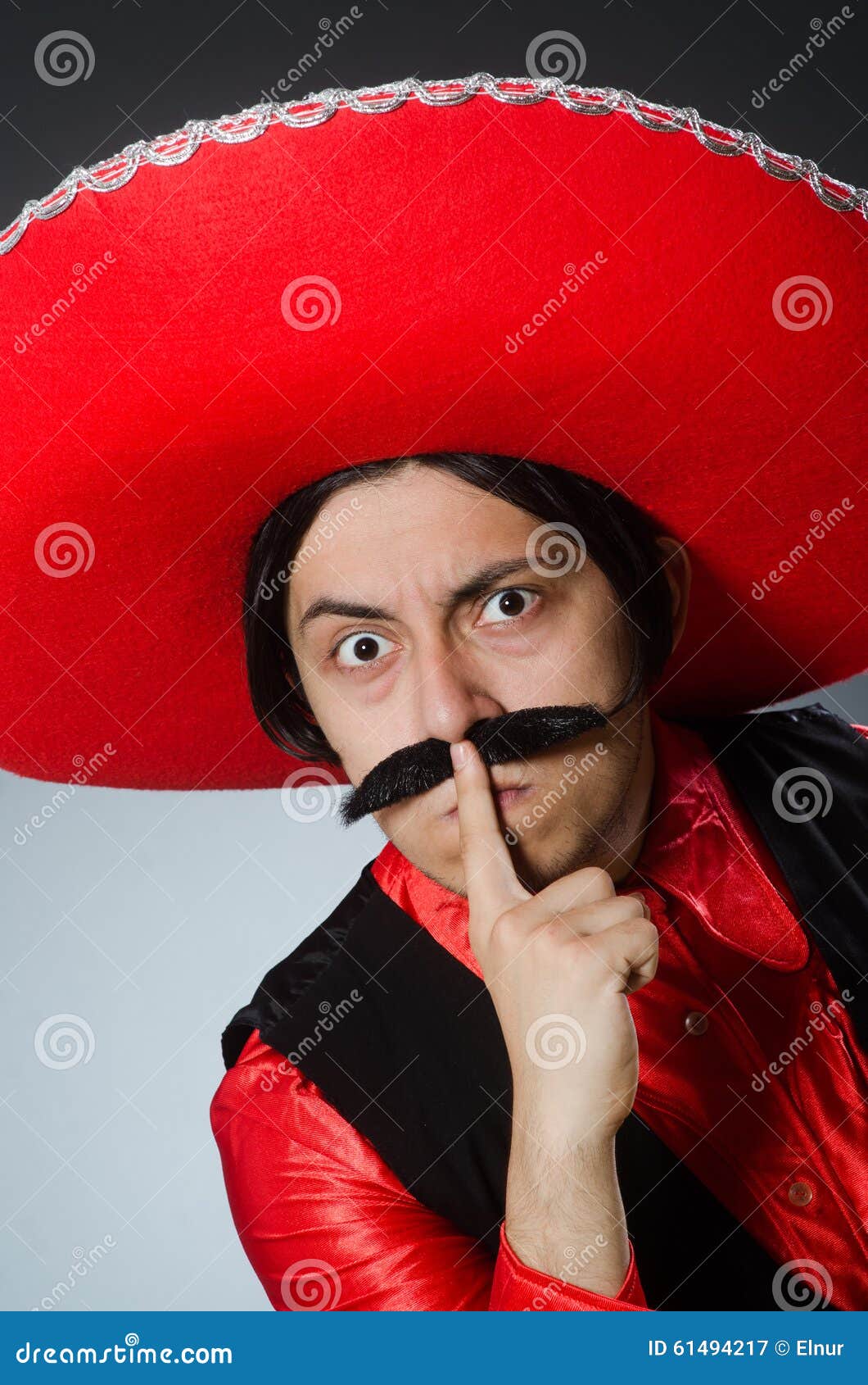 The Person Wearing Sombrero Hat in Funny Concept Stock Image - Image of ...