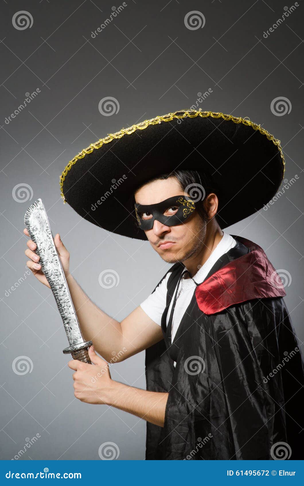 The Person Wearing Sombrero Hat in Funny Concept Stock Photo - Image of ...