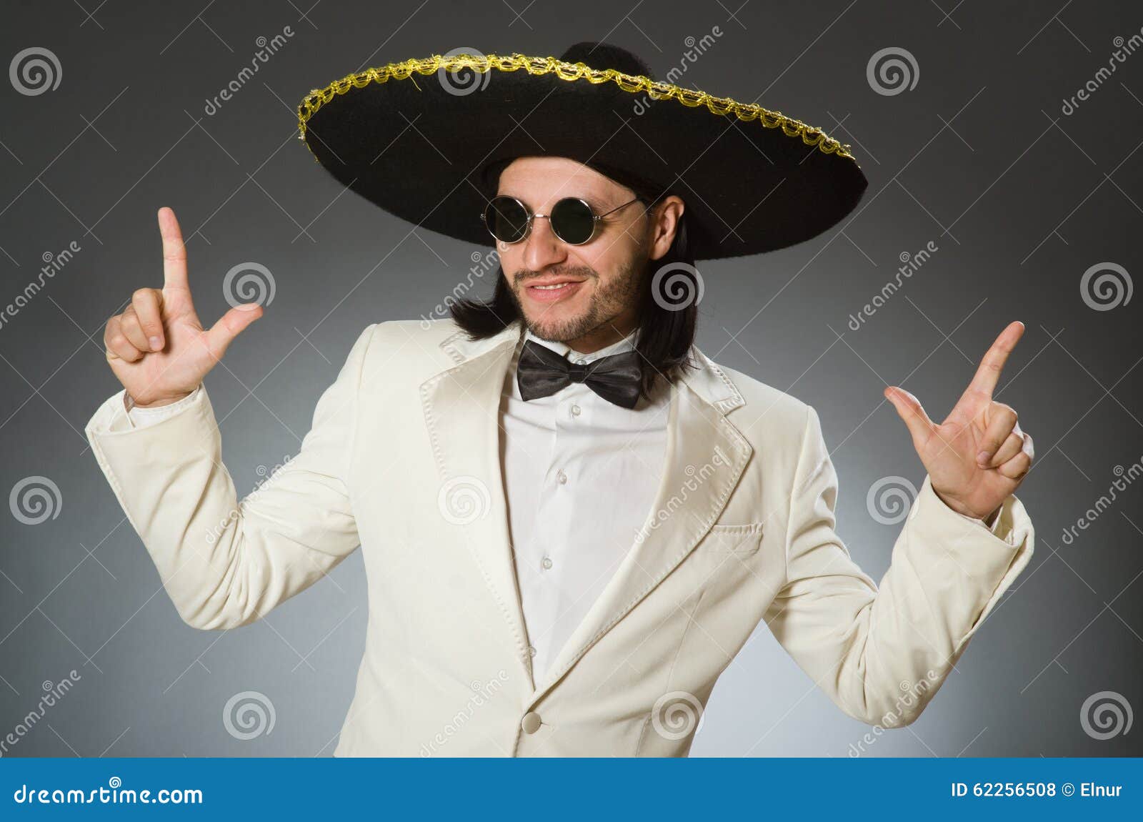 The Person Wearing Sombrero Hat in Funny Concept Stock Photo - Image of ...