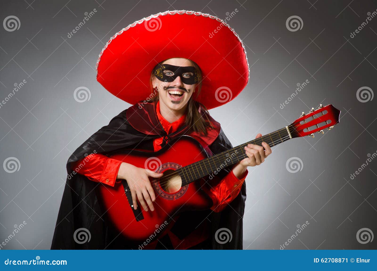 Person Wearing Sombrero Hat in Funny Concept Stock Image - Image of ...