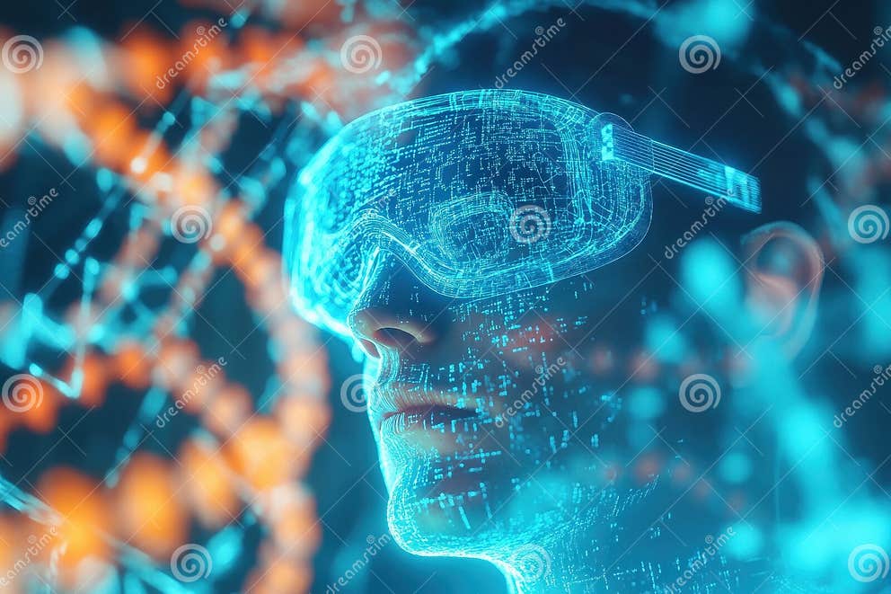 Exploring Virtual Technology with Immersive Virtual Reality Goggles in a Futuristic Setting ...