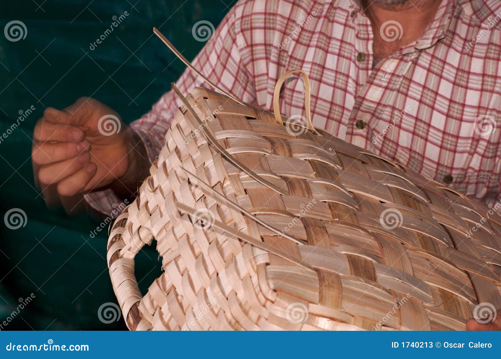 Person Weaving Basket stock image. Image of weave, ability - 1740213