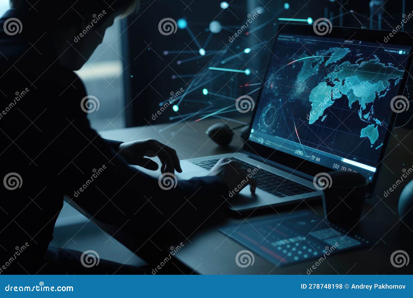 A Person is Working at a Computer. Automated Software for Efficient ...