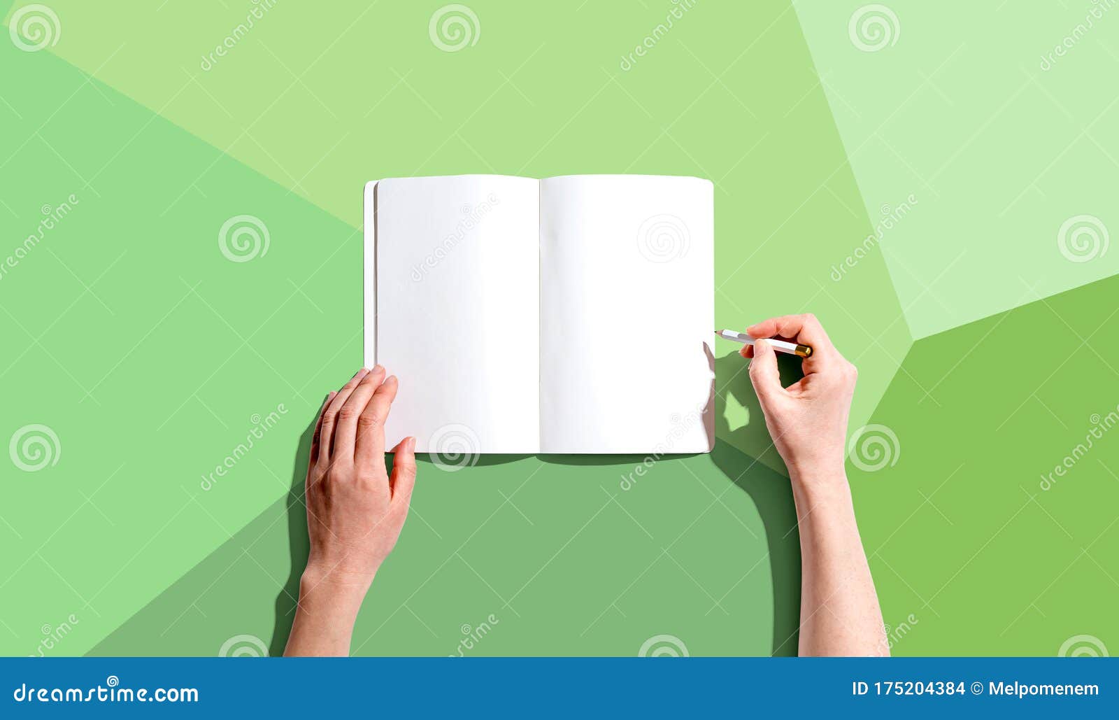 Person Writing in a Notebook Stock Photo - Image of marketing, office ...