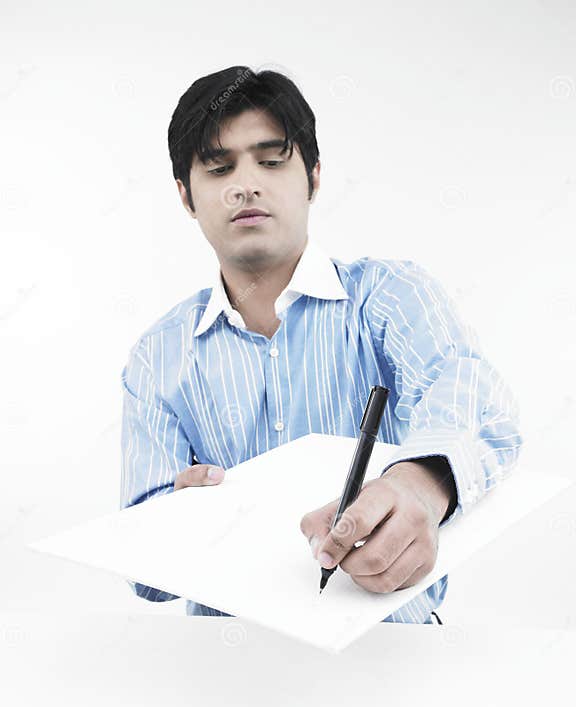 A Person Writing on a White Board Stock Image - Image of executive ...
