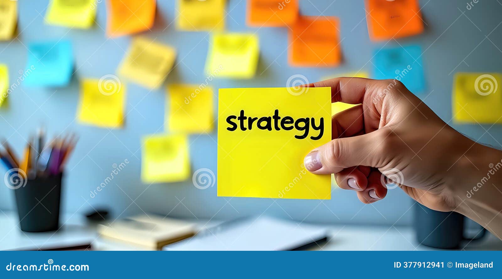 Yellow Strategy Drawn On A Whiteboard Concept Icon Vector Illustration ...