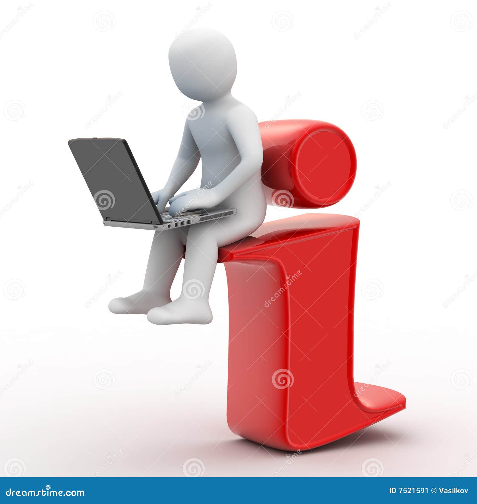 Persona 3d E Información Del Símbolo Stock de ilustración - Ilustración ...