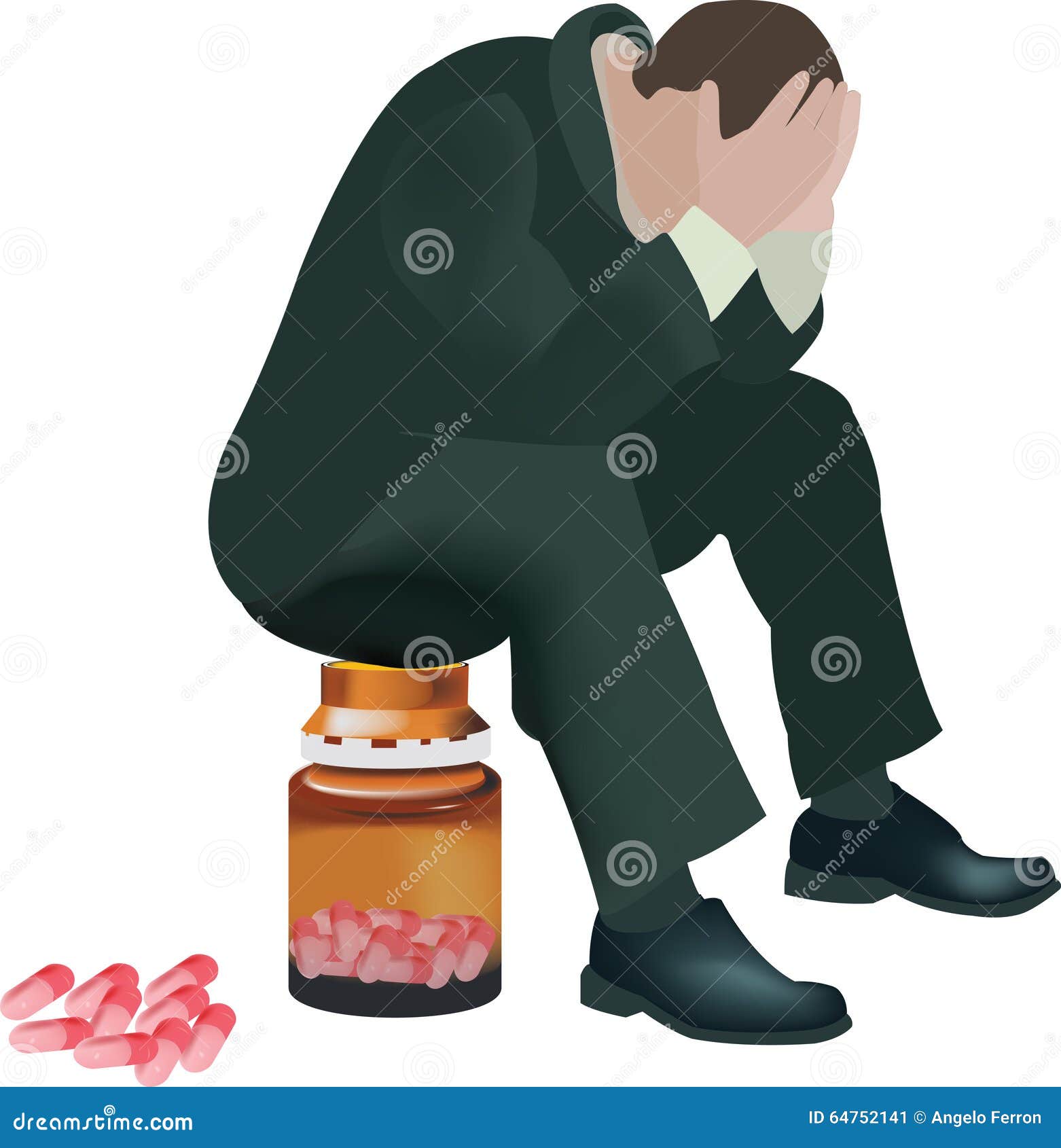 Persona cansada agotada ilustración del vector. Ilustración de abrigo ...